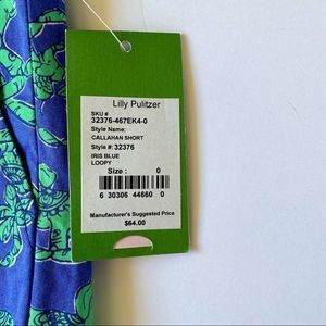 Lilly Pulitzer | Shorts | Lilly Pulitzer Callahan Shorts In Iris Blue Loopy | Poshmark